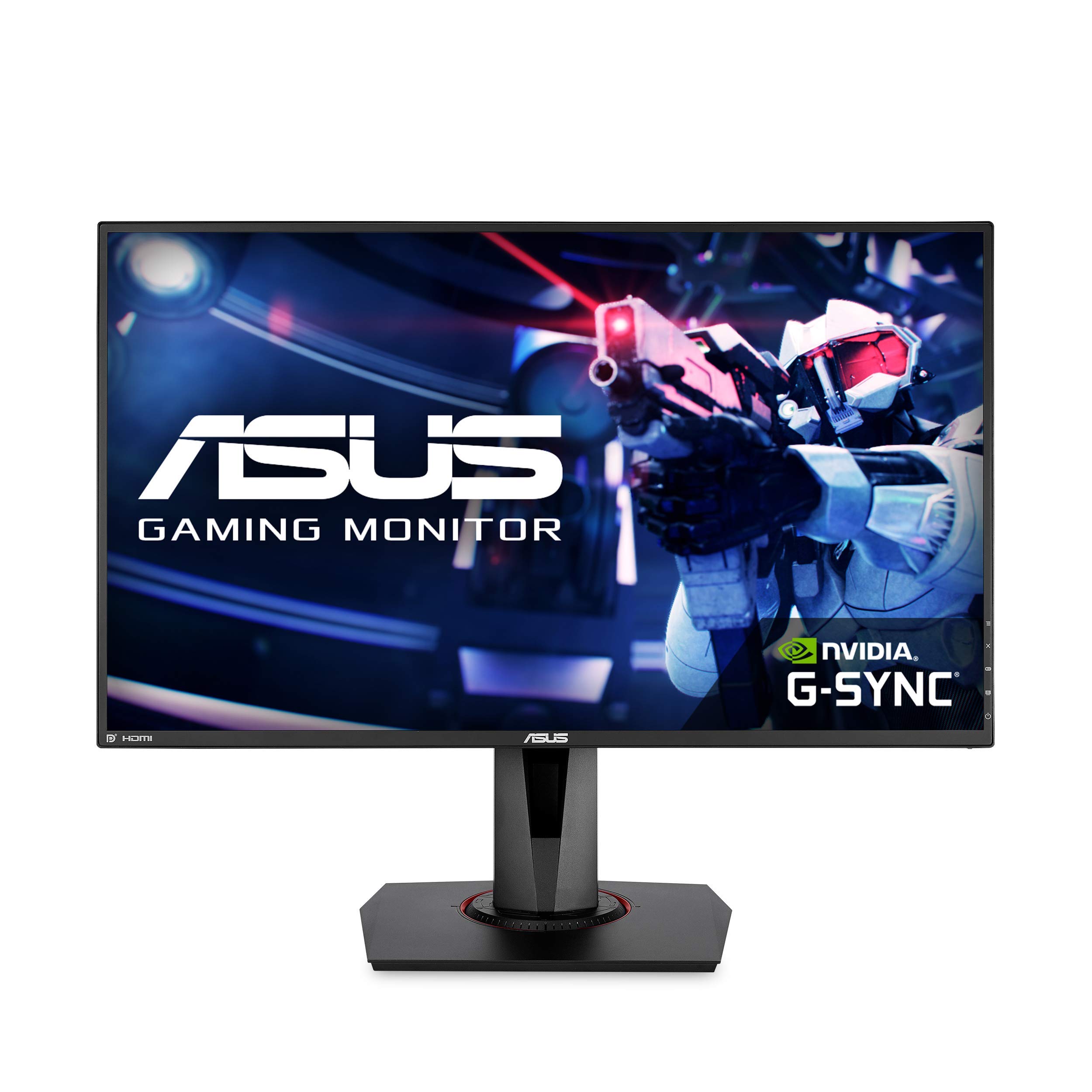 ASUS VG278QR 27” Gaming Monitor, 1080P Full HD, 165Hz (Supports 144Hz), G-SYNC Compatible, 0.5ms, Extreme Low Motion Blur, Eye Care, DisplayPort HDMI DVI (Renewed)