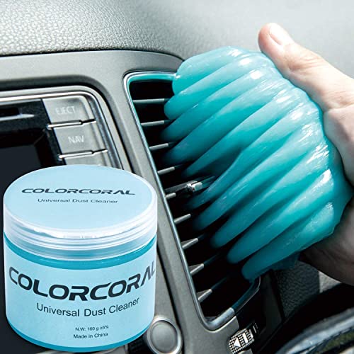 ColorCoral Gel Cleaner for Car Vent Keyboard Auto Cleaning Putty Dashboard Dust Remover 160G