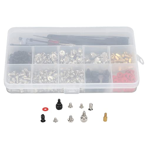 Computer Screw Set, Screwdriver PC Screws Cable Tie Stainless Steel for Motherboard for Maintenance for CPU Disk