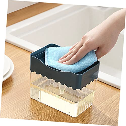 BETOOKY 1pc Presser Foaming Dispenser Sink Sponge Kitchen Sink Kitchen Sink Dispenser Sink Pump 2 in 1 Kitchen Sponge Holder Hand Wash Dispenser Abs Handwashing Fluid Soap