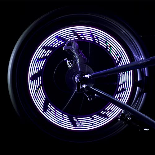 ASUYOERU 14 RGB LED Bicycle Wheel Spoke Light Mountain Road Bike Safety Warning Lamp