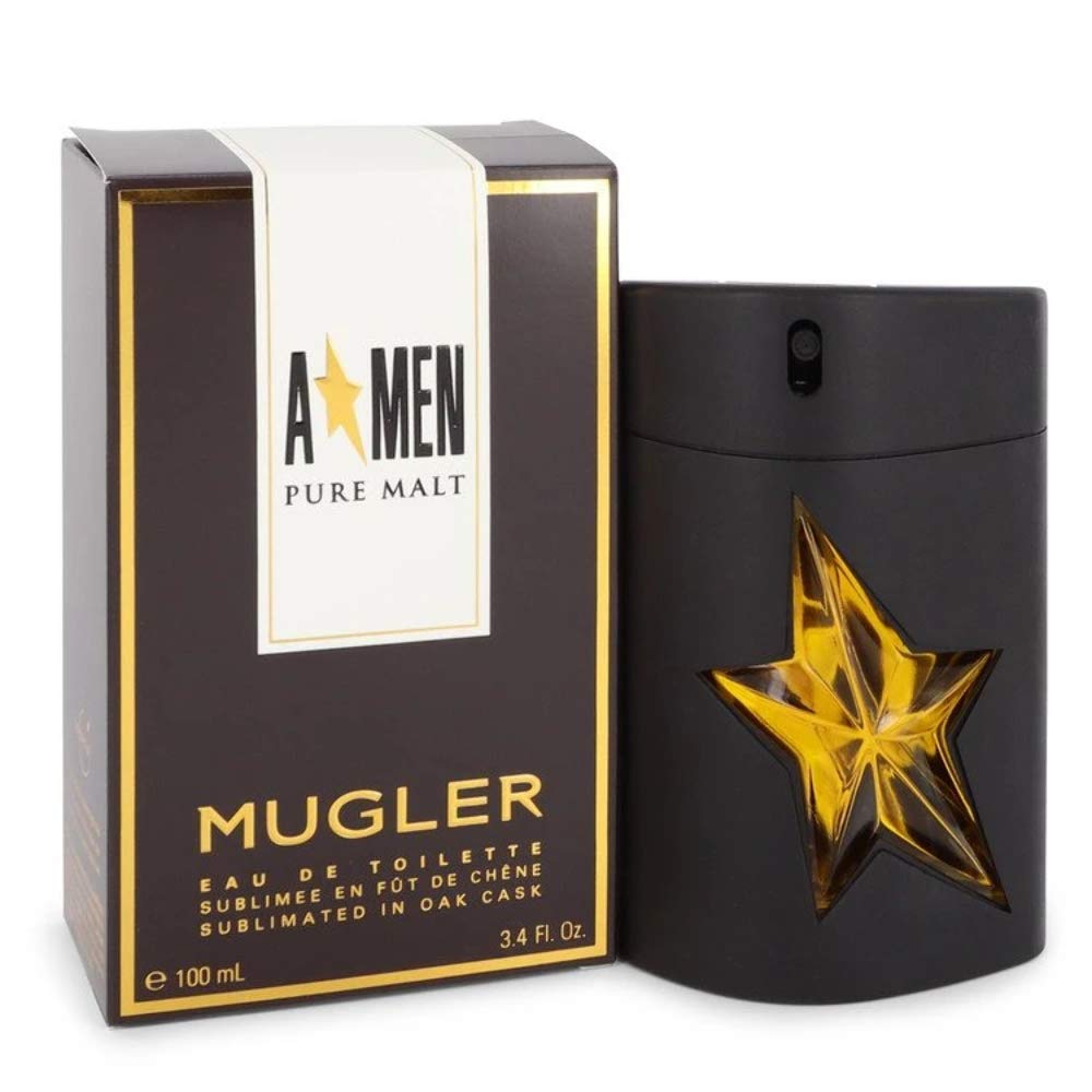 Angel Men Pure Malt by Thierry Mugler Eau De Toilette Spray (Limited Edition) for Men, 3.40 Ounce