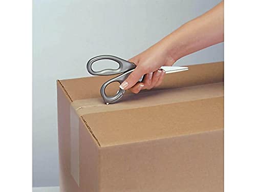 Westcott 13227 Ez-Open Scissors And Box Cutters, 8-Inch Long, Grey