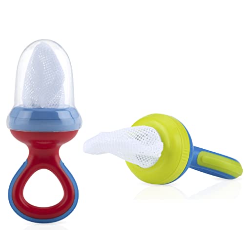 Nuby Nibbler Mesh First Soft Foods Feeder, 2pk, Colors May Vary