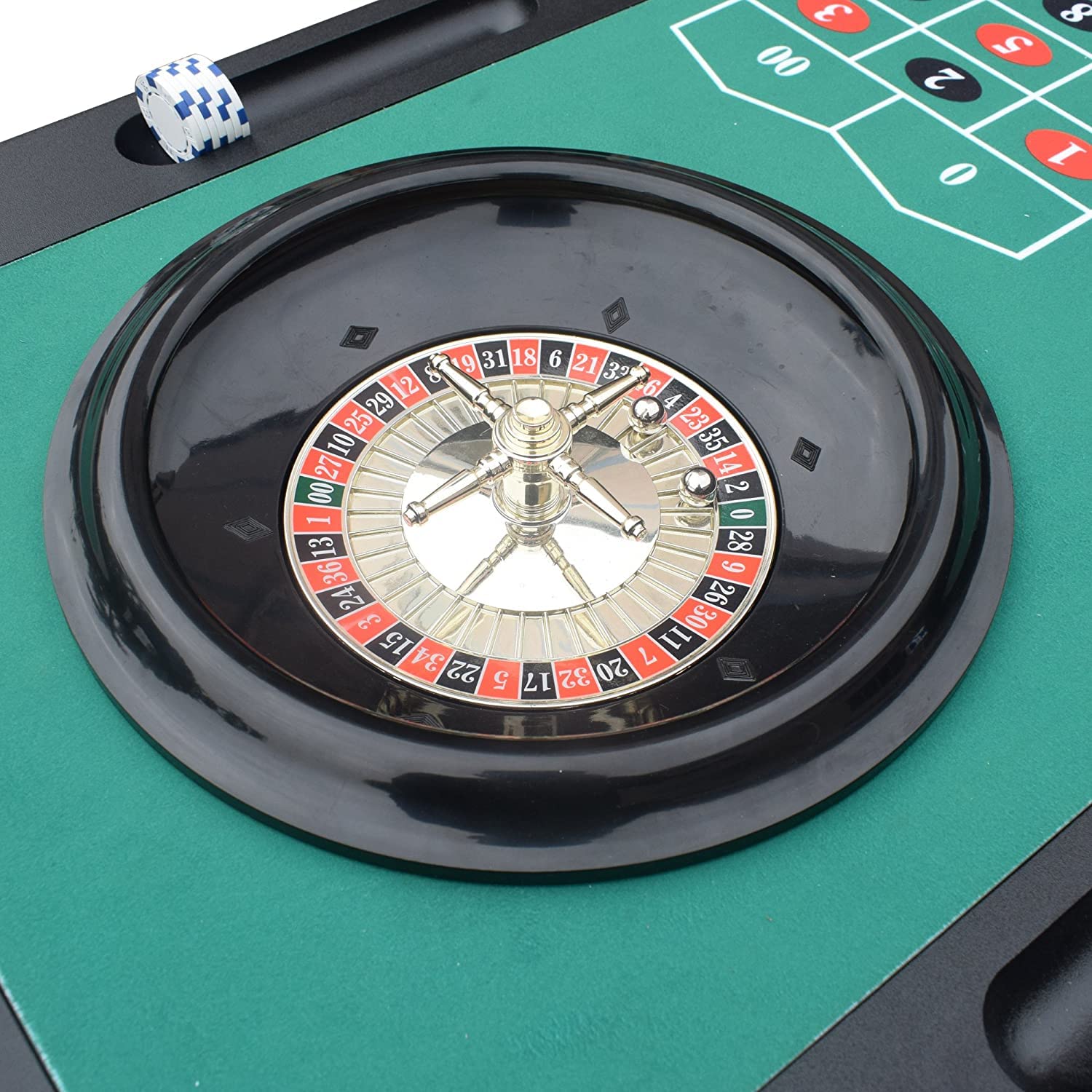 Hathaway unisex adult Classic Monte Carlo 4 in 1 Casino Game Table, Black, Craps and Bar Table Includes Accessories US