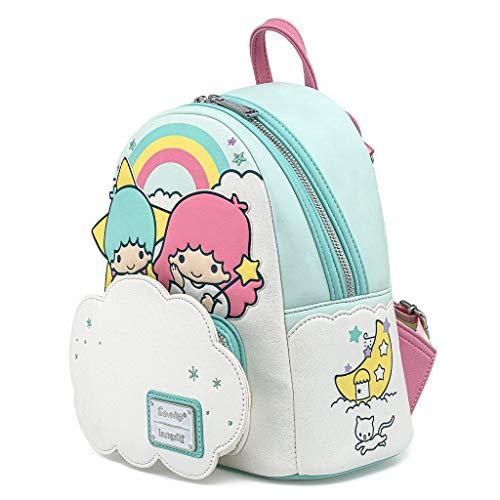 Loungefly Sanrio Little Twin Stars Two Stars on Cloud Adult Womens Double Strap Shoulder Bag Purse