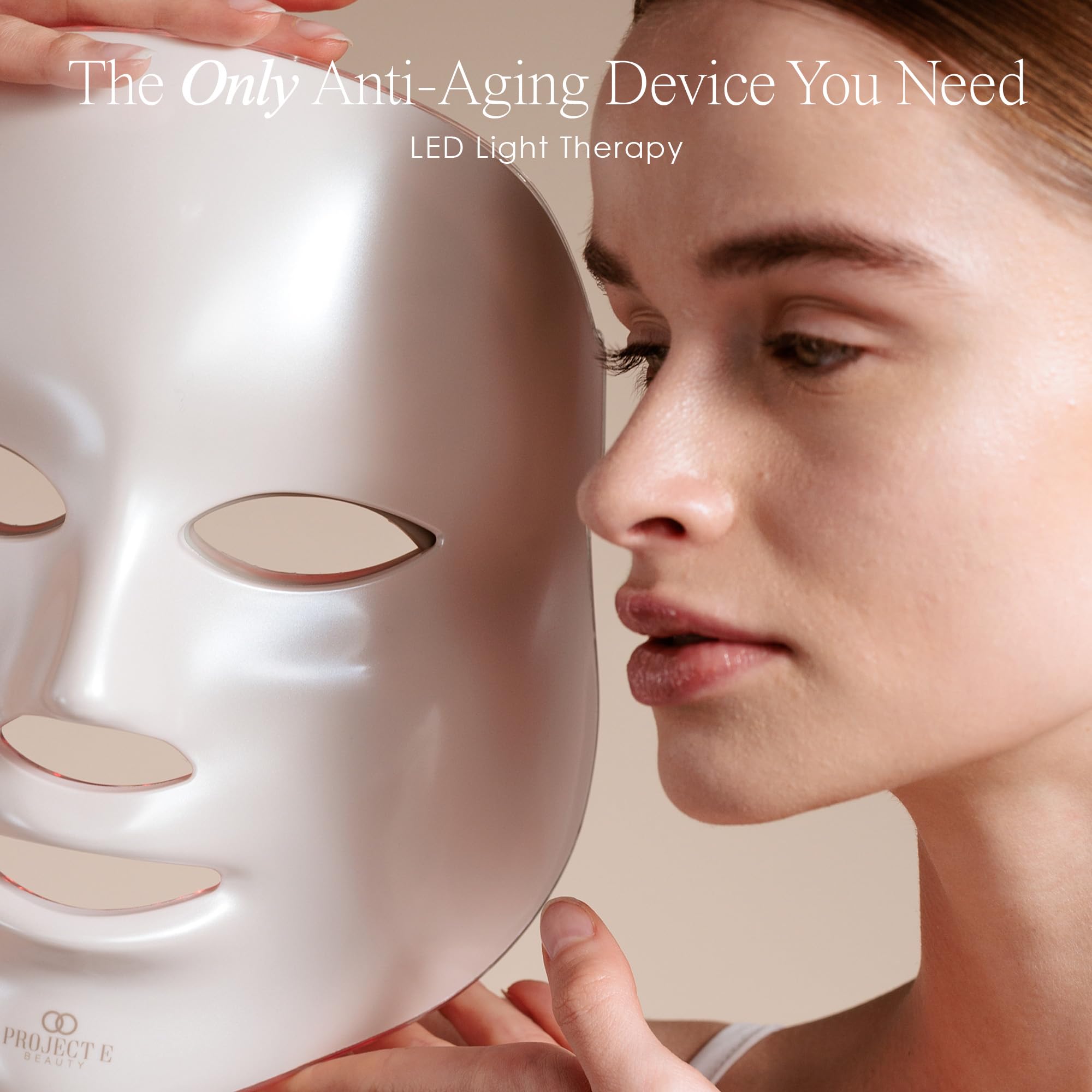 Project E Beauty Skin Rejuvenation Photon Mask | LED Face Mask Light Therapy Red Blue Light Anti-Aging Wrinkle Spa Facial Treatment Home Skincare Mask