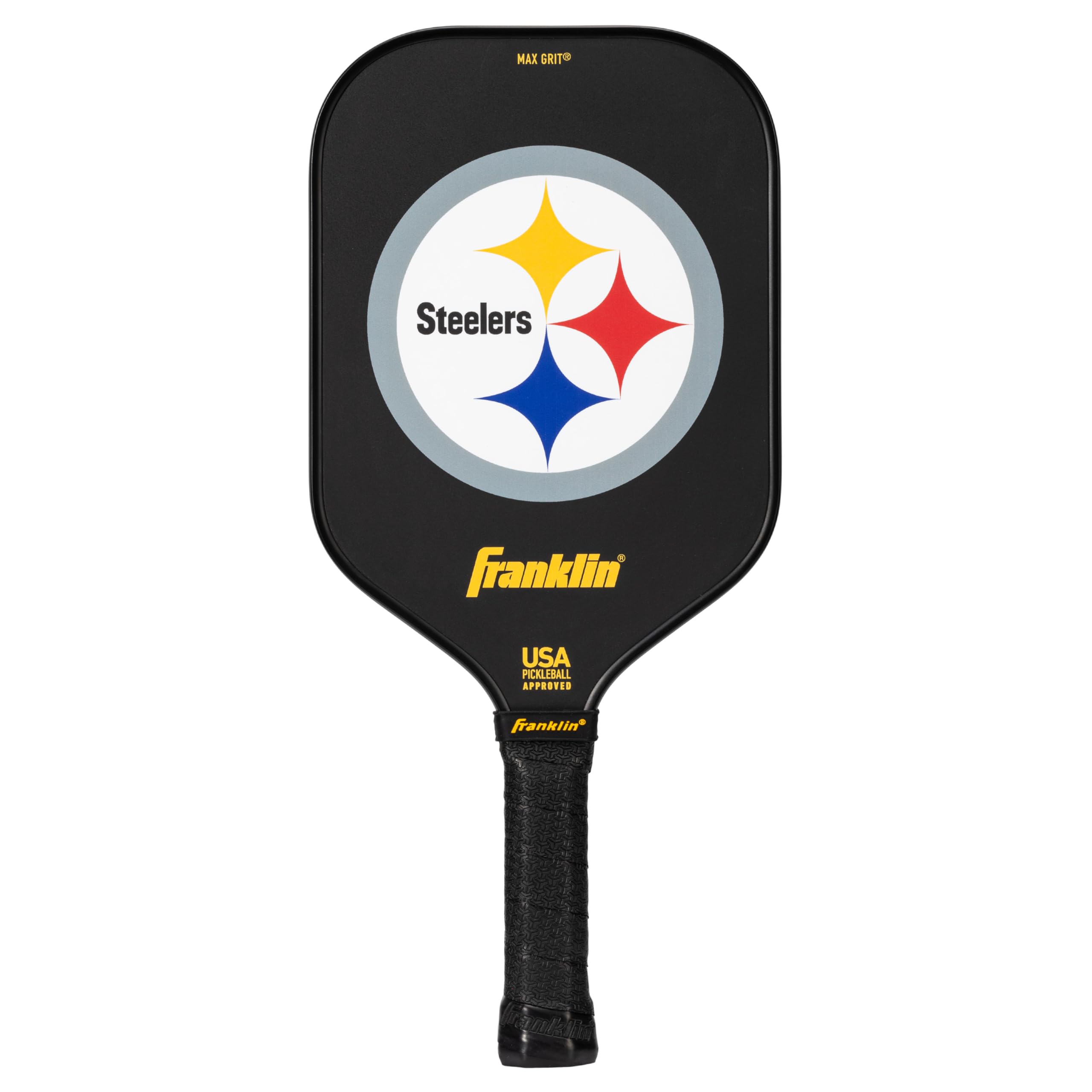 Franklin Sports NFL Pittsburgh Steelers Pickleball Paddle - Pickleball X - Polypropylene Core, Team Logo - NFL Official Licensed Product