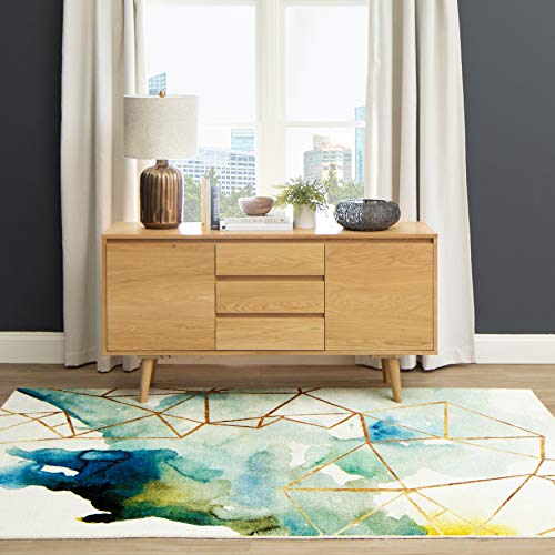 Mohawk Home Cognition Water Area Rug, 5' X 8', Blue