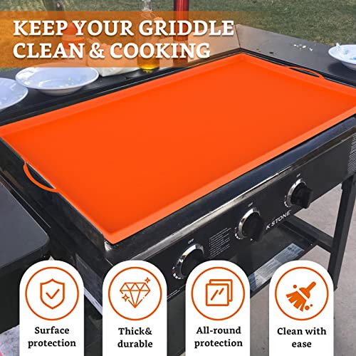 colpart 36" Silicone Grill Mat for Blackstone Griddle Mat 36 inch for Blackstone Grill Cover Heavy Duty Food Grade-BBQ Silicone Utensil Mat Protect from Rust,Insects, Debris