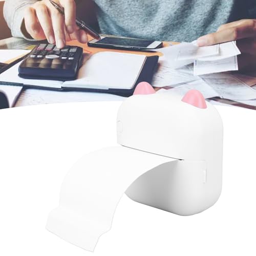 CCYLEZ Mini Printer, Mobile Thermal Printer High Resolution Inkless 800mAh Rechargeable Battery for Home for Journal (Pink)