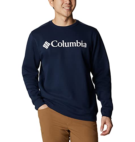 Columbia Men's Trek Crew, Collegiate Navy/White, X-Large