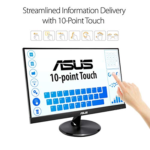ASUS VT229H 21.5" Monitor 1080P IPS 10-Point Touch Eye Care with HDMI VGA (Renewed)