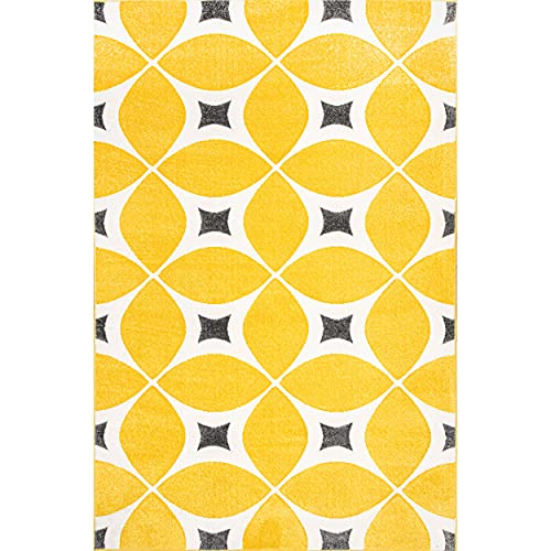 nuLOOM Gabriela Contemporary Trellis Area Rug, 5x8, Sunflower