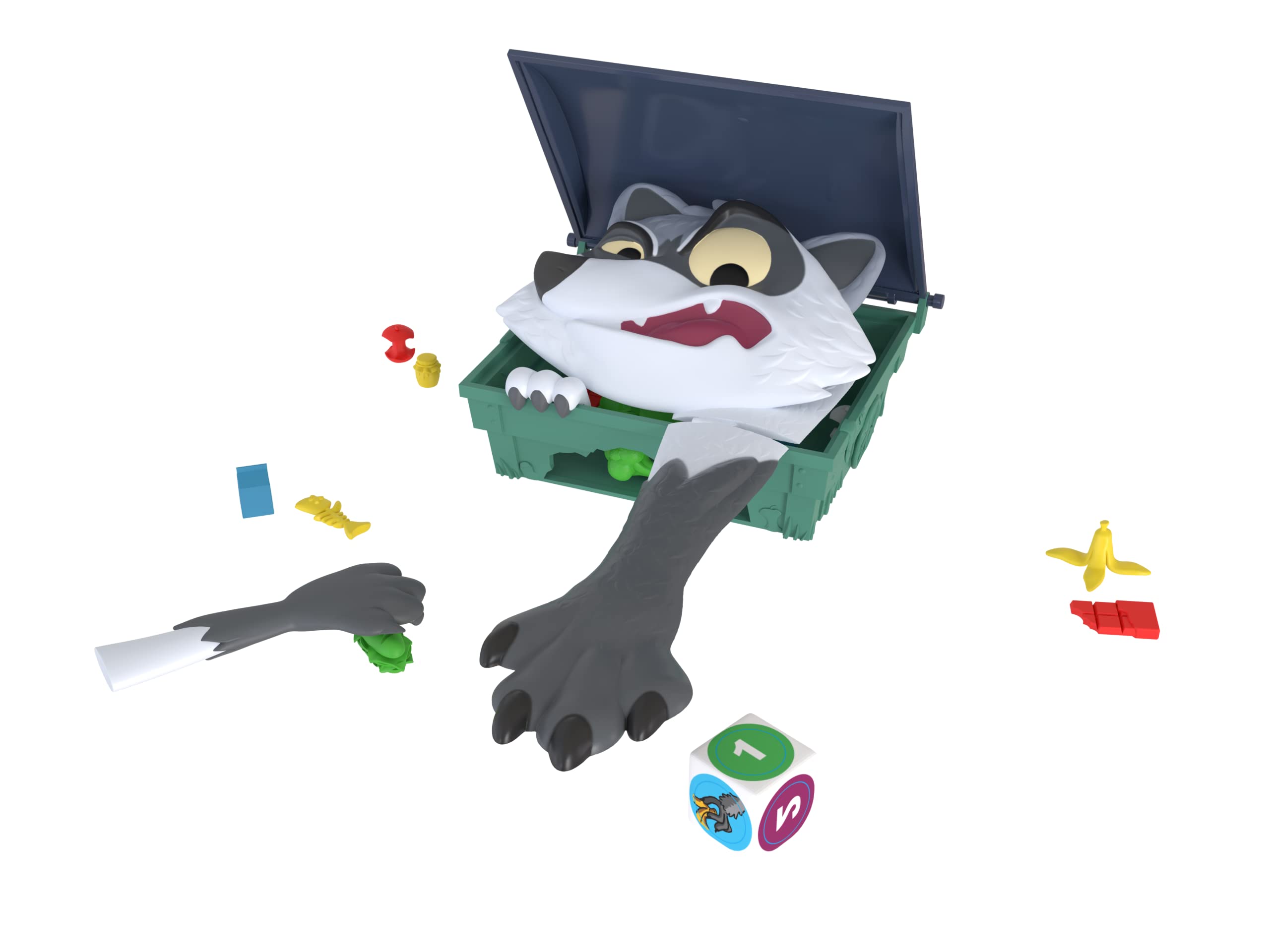 Goliath Dumpster Diver Game - Take Raccoon's Snacks Before His Paw Jumps Out to Defend His Goodies - No Reading Required - Ages 4 and Up, 2-4 Players