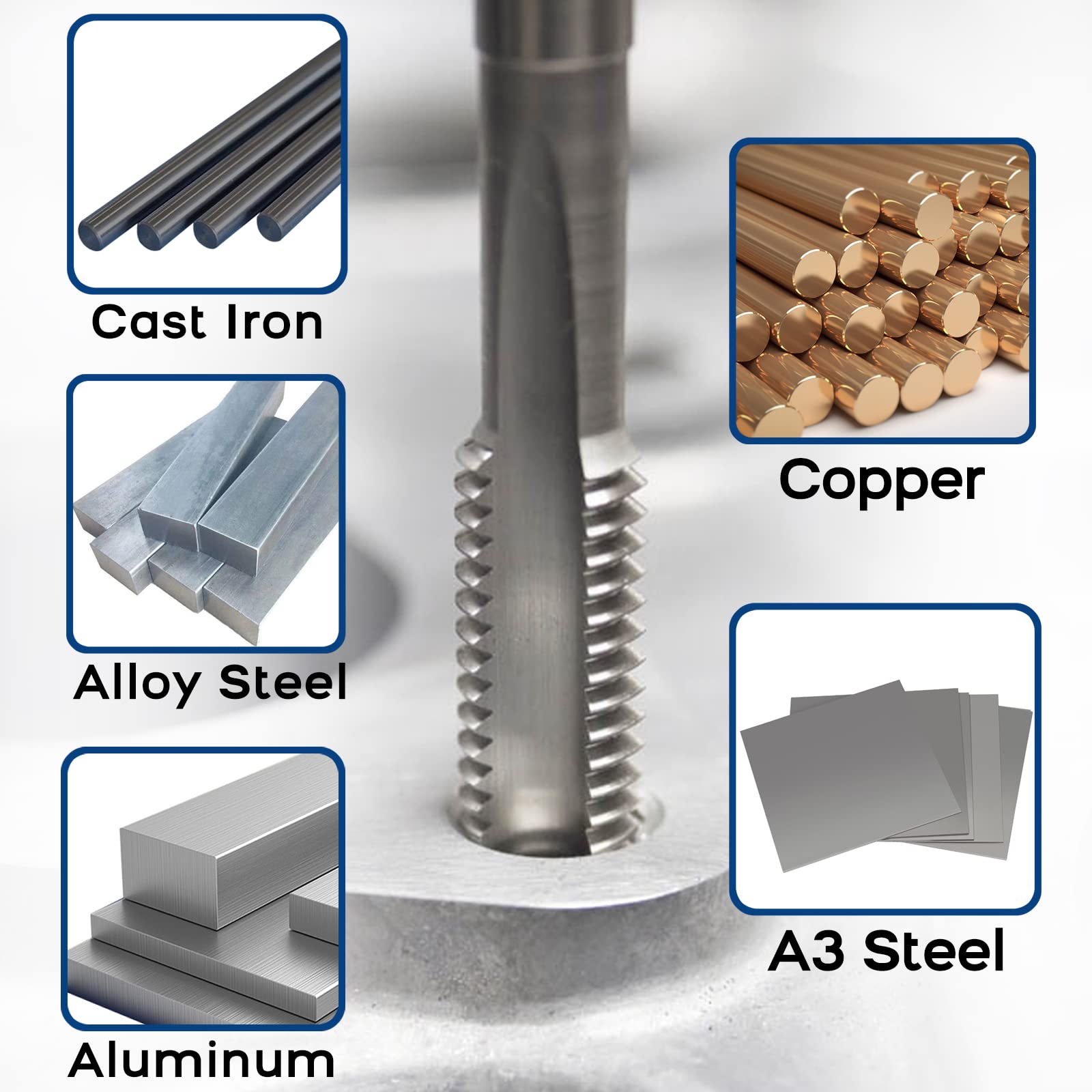 Burkit 1/2"-28 UNEF Tap and Die Set, Right Hand 1/2 x 28 HSS Machine Thread Tap Die Set