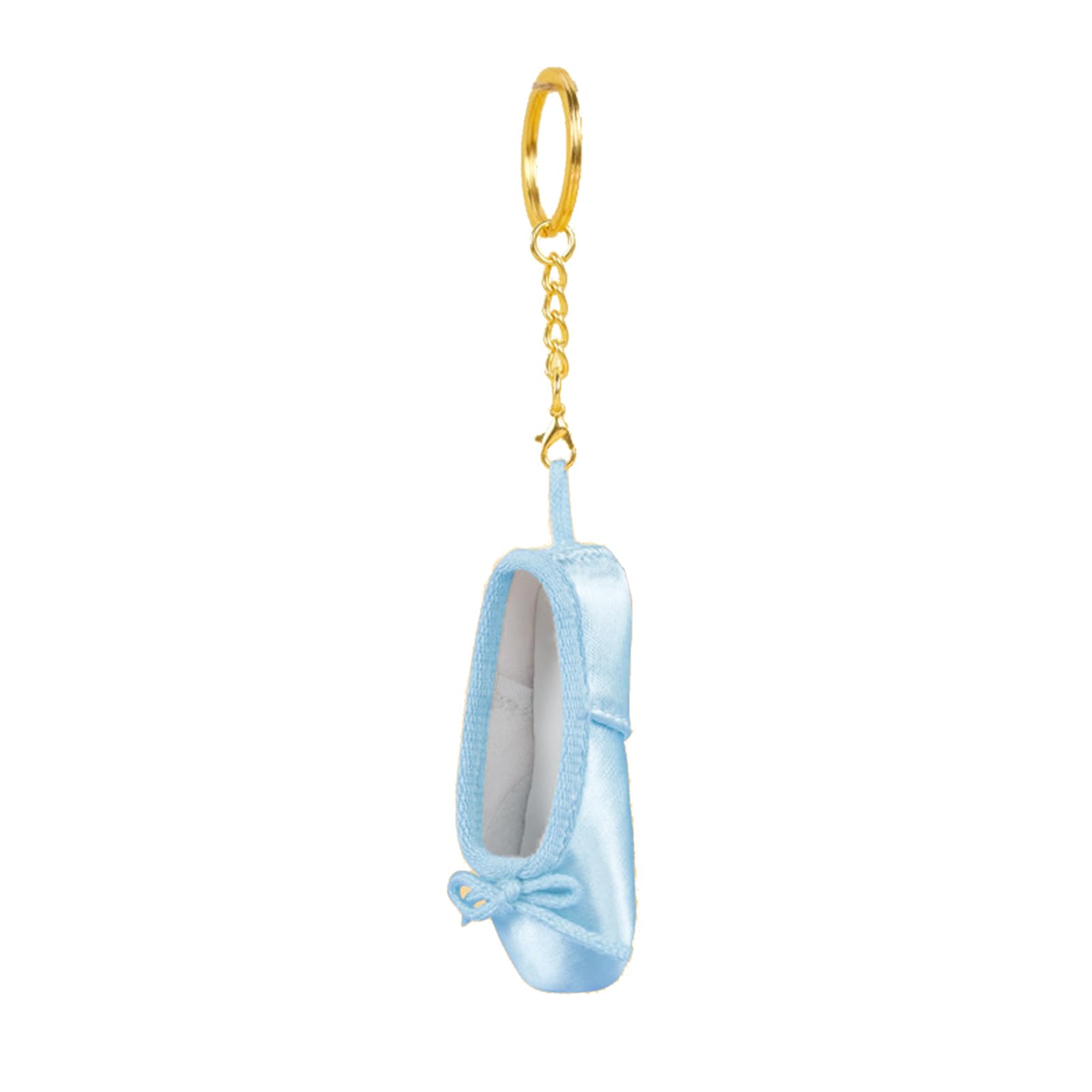 BIBABLYKE Mini Ballet Shoes Keychain Pointe Shoes Keyrings Handmade Pointe Shoe Charm Bag Penddant Gift for Dance Lovers