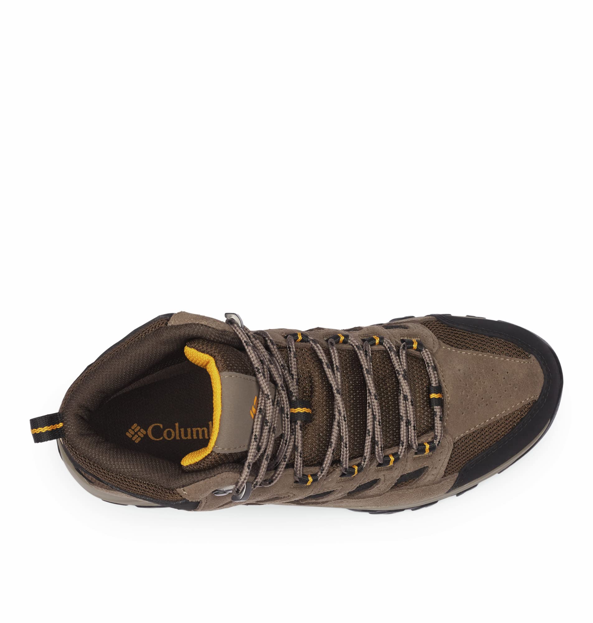 Columbia Mens Crestwood Mid Waterproof Boot Hiking Shoe, Cordovan/Squash, 12 US