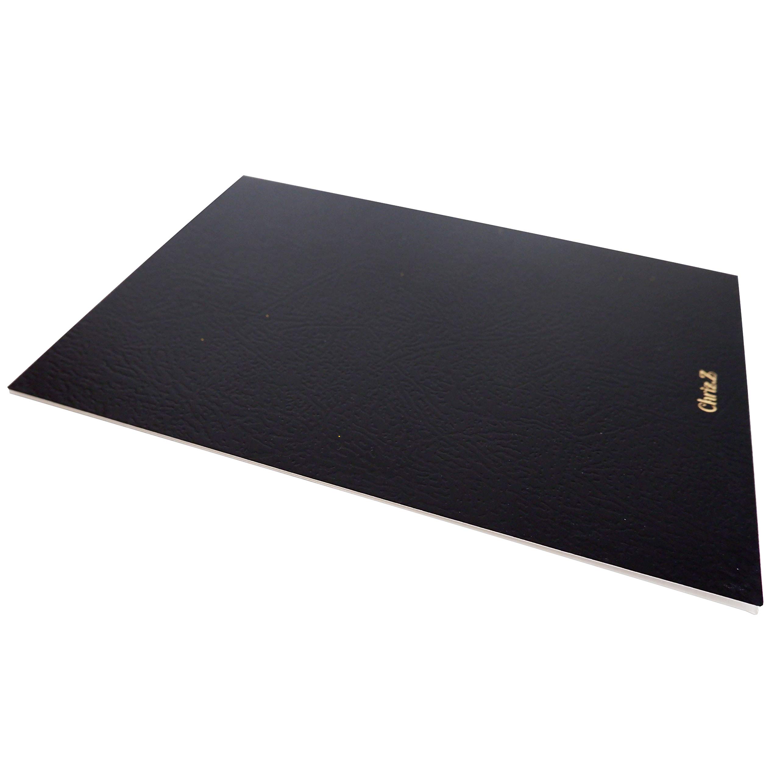 Congratulations Card - 2 Pack "Congrats!" Black Textured Greeting Card in Gold Glitter Letters with Kraft Envelope - 5" x 7" Blank Inside - For Graduation, Promotion, Engagement, Announcement