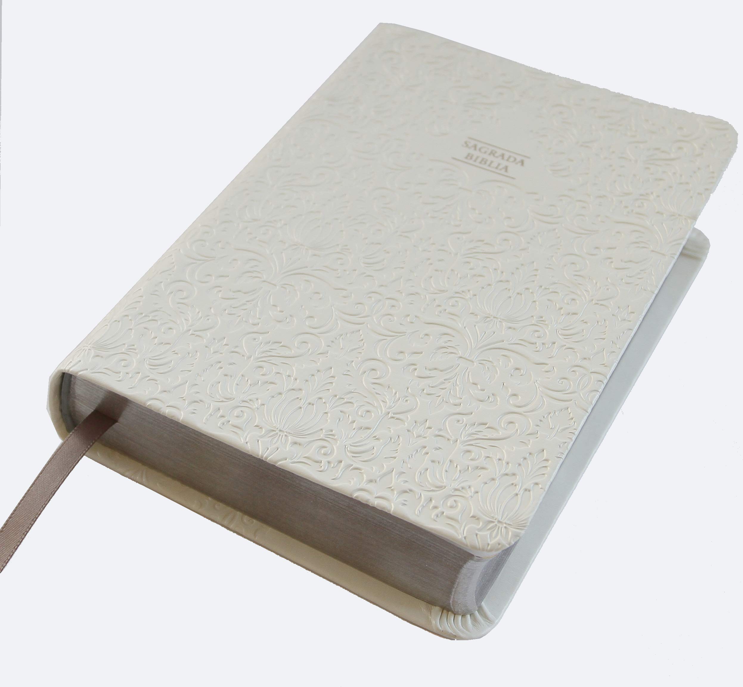 Biblia Católica en español. Boda, bautizo, primera comunión, confirmación y cumpleaños. Caja blanca regalo / Catholic Bible. Spanish-Language, Leathersoft,