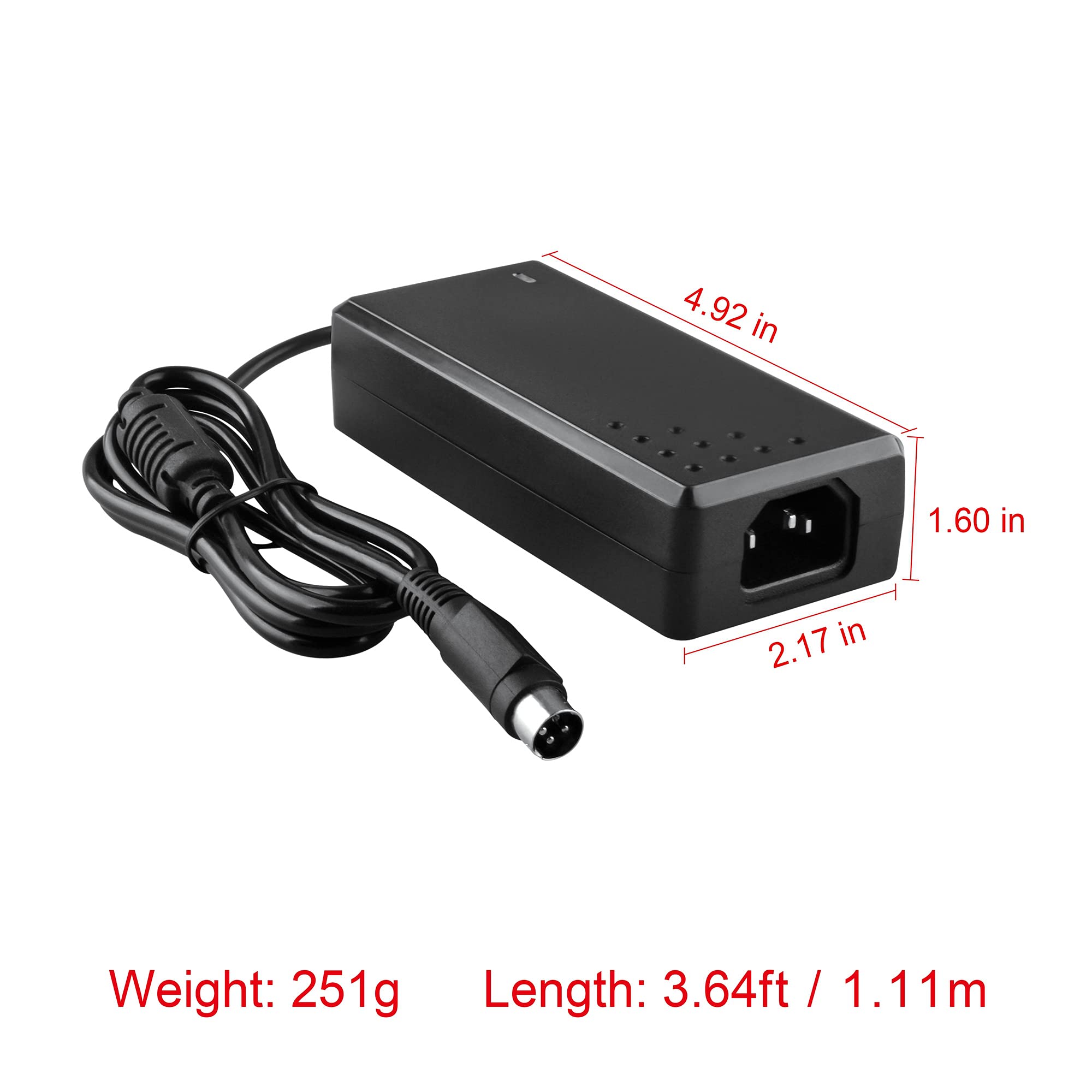CJP-Geek 4-Pin 12V AC/DC Adapter Compatible with for Wacom Cintiq 21UX LCD DTK2100 DTZ2100 Monitor Video System Power Supply