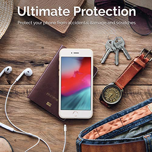 Power Theory Designed for iPhone 6 and 6s Screen Protector Tempered Glass [9H Hardness], Easy Install Kit, 99% HD Bubble Free Clear, Case Friendly, Anti-Scratch, 2 Pack (iPhone 6s & 6)