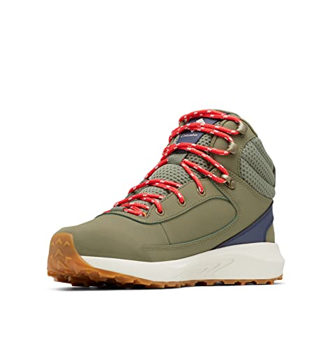 Columbia Women's Trailstorm Peak Mid Hiking Shoe, Stone Green/Nocturnal, 9.5