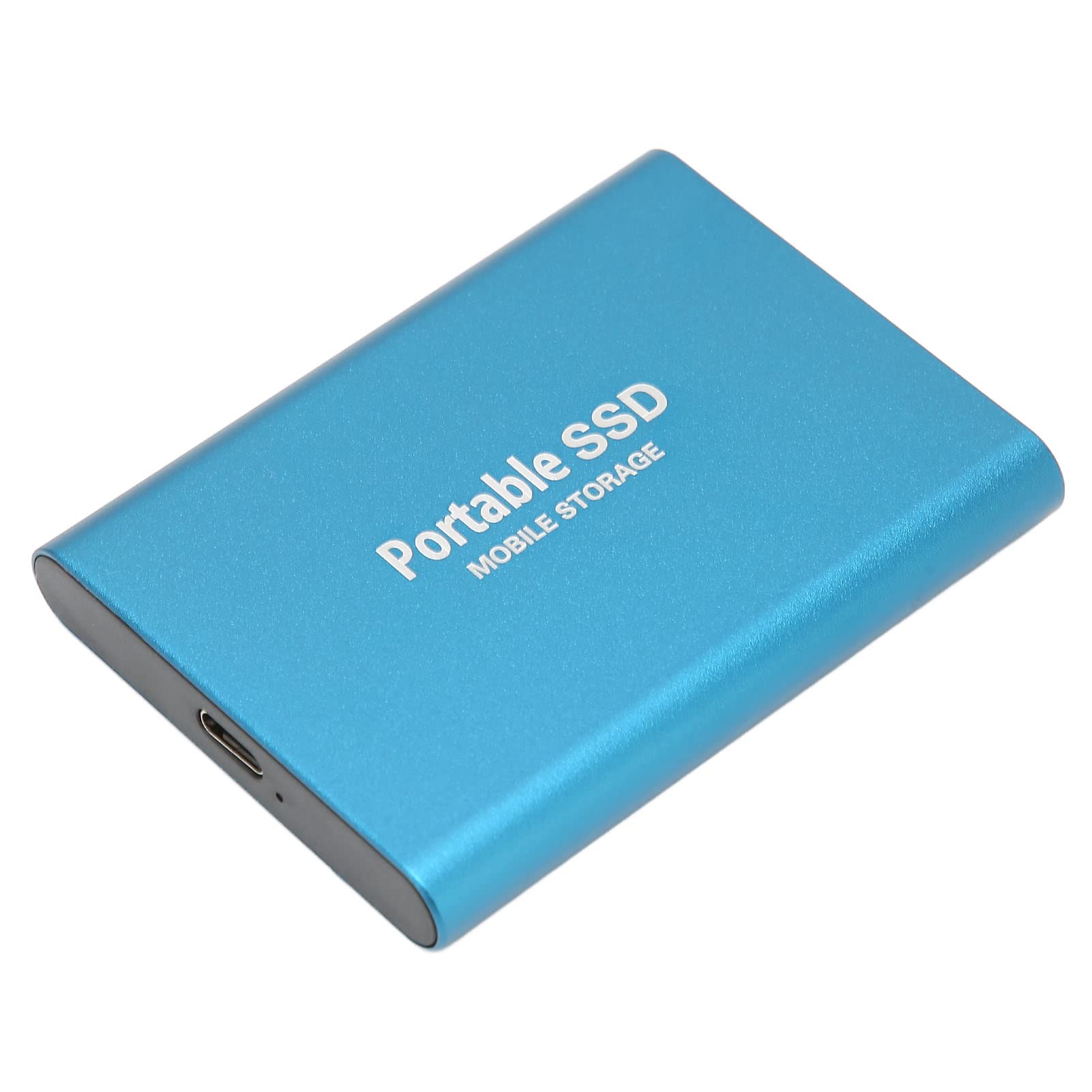 External Hard Drive, Portable Hard Drive SSD Storage Type C for PC, Desktop, Laptop, Compatible for OS X, for Windows 10 8 7 XP, for Linux(Blue 128GB)