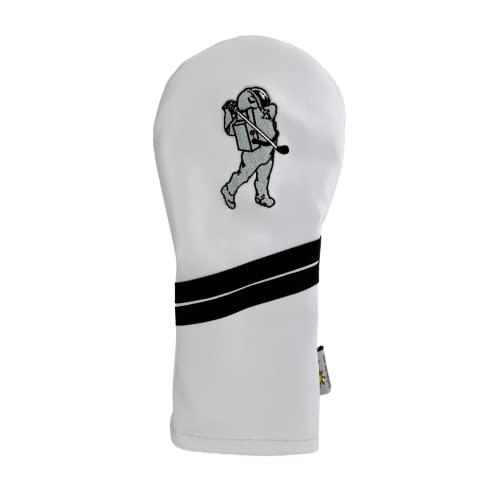Astronaut Golfer Sunfish Leather Golf Club Headcover Set Driver, Fairway, Hybrid