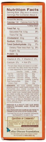 Blue Diamond Almond Nut Thins, Cheddar Cheese, 4.25 Oz