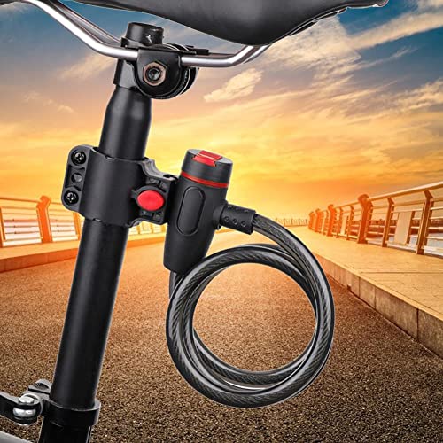 Bicycle Lock with 2 Keys Mountain Road Bike Fixed Anti-Theft Steel Cable Lock Outdoor Cycling Electric Motorcycle Accessoriy