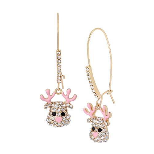 Betsey Reindeer Dangle Earrings