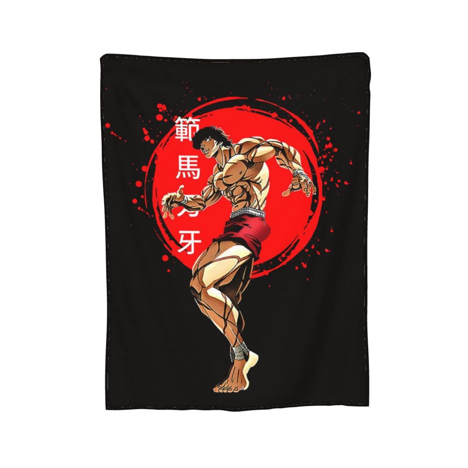 Anime Baki The Grappler Blanket Tapestry Sofa Office Bedroom Throw Blankets Super Soft Cozy Microfiber Blanket Bedding 40"X30"