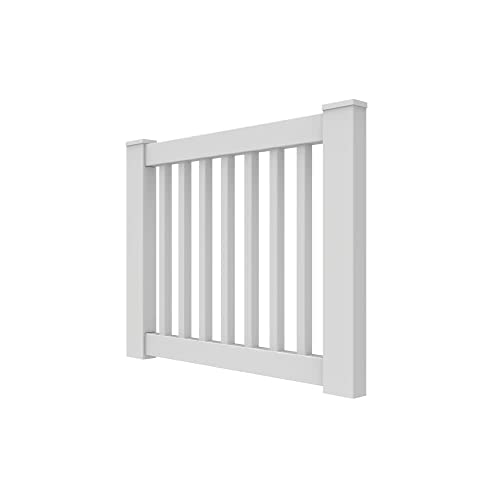 barrette outdoor living 73030535 T-Top Gate Vinyl Rail, White