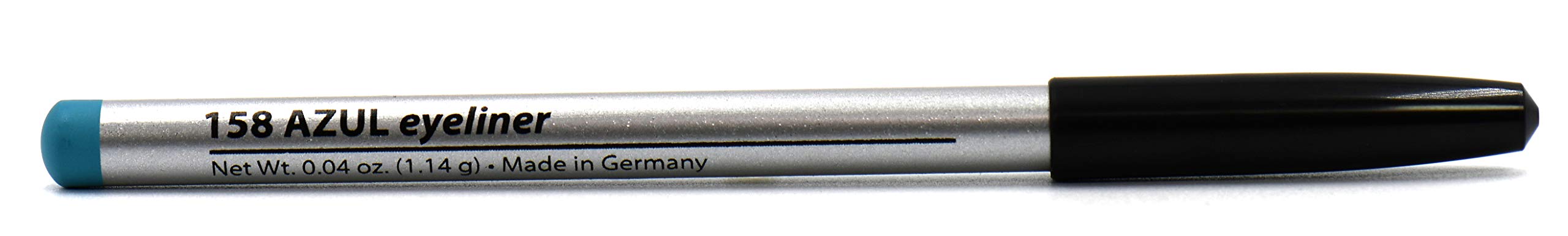 Pure Ziva Bright Azul Teal Turquoise Vibrant Light Sky Blue Wood Eyeliner Pencil, HD Professional Eye Liner Smudge Proof Long Lasting No Animal Testing & Cruelty Free