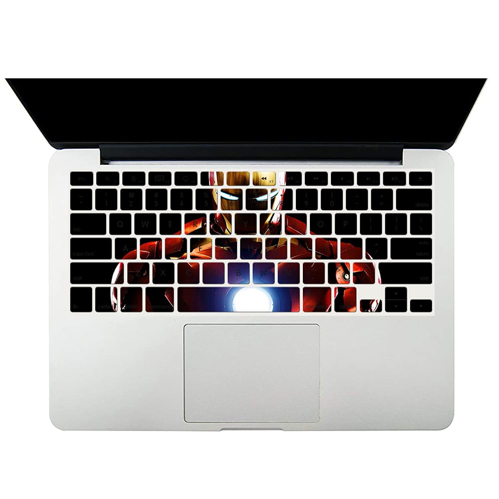 Bandless Case Compatible with MacBook Air 13 Retina 2020 2019 A2337 M1 A2179 A1932, Plastic Protective Hard Shell + Keyboard Cover for inch Touch ID - Ironman 1 A2337/A2179/A1932 (Air 2018-2020)