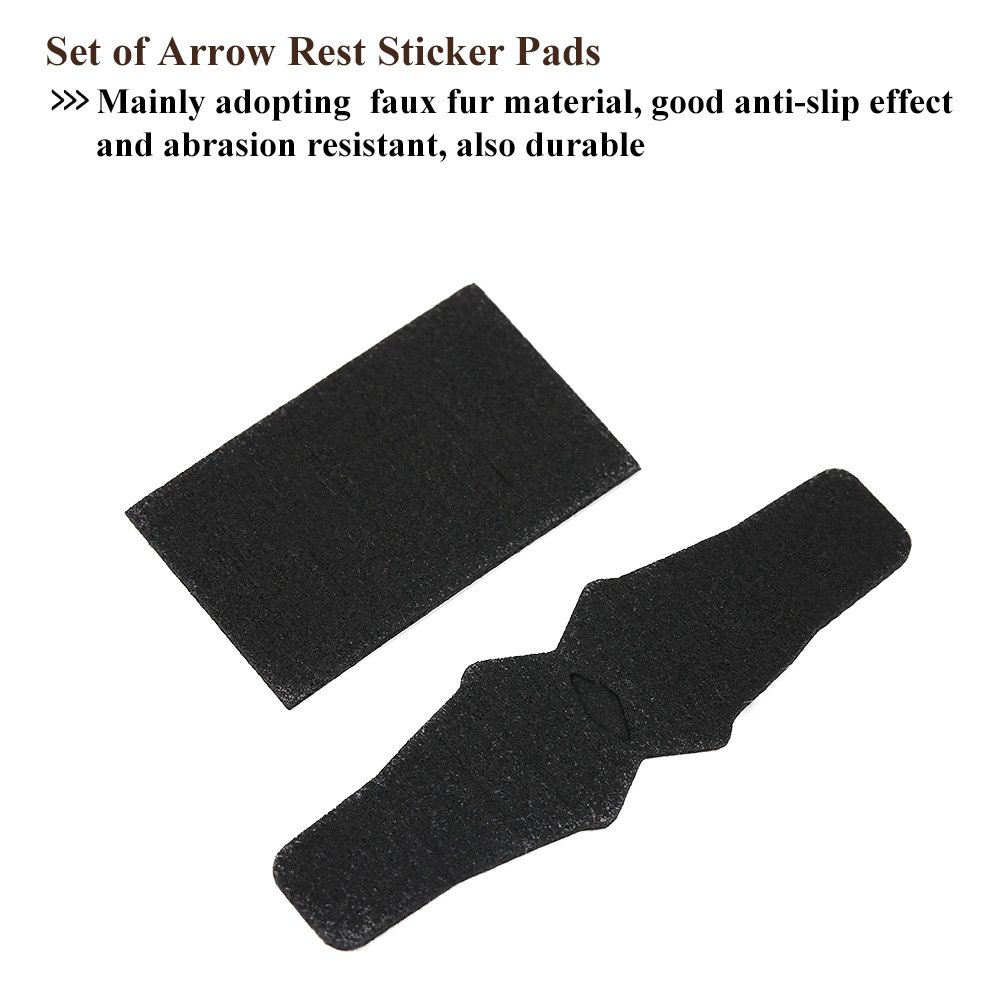 Arrow Rest Felt Tape, Archery Arrow Rest Bow Sticker Anti-Slip Drop Away Arrow Rest for Compound Bow Arrow Rest Felt Arrow Rest Felt Tape Qad Ultra Rest Felt Qad Ultra Rest Felt