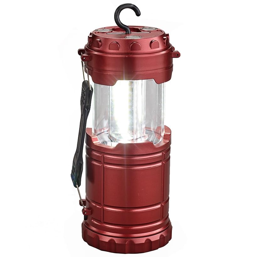 The Lakeside Collection SecureBrite™ COB Pop-Up Lanterns - Red