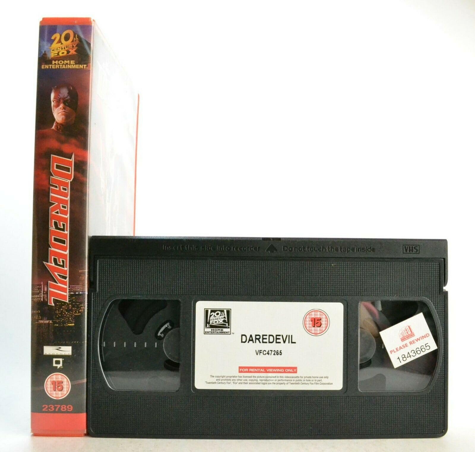 Daredevil: B.Affleck/J.Garner - Action (2003) - Large Box - Ex-Rental - Pal VHS