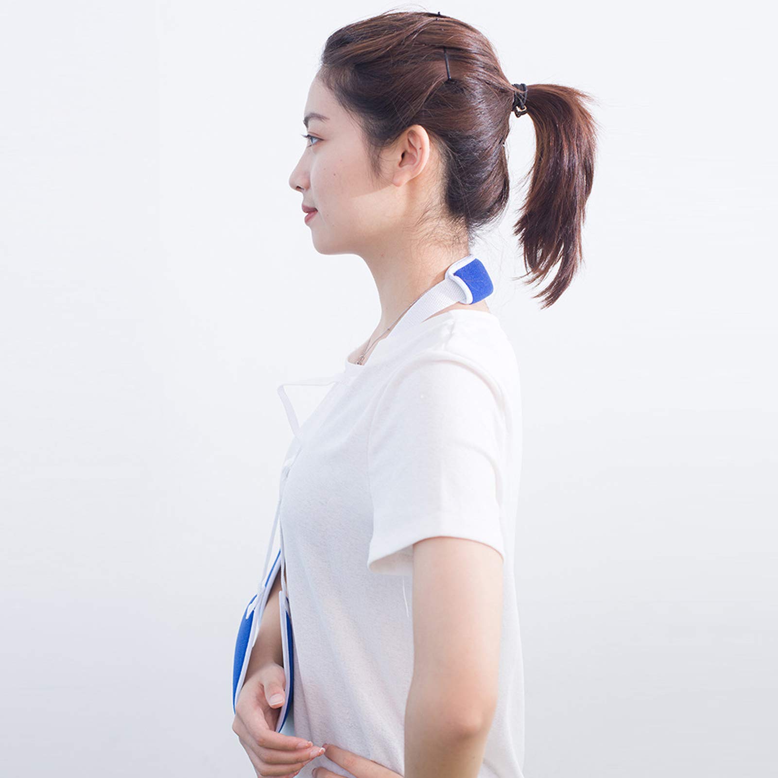 Arm Sling, Shoulder Abduction Sling Black Nylon Mesh for Shoulder Joint Inflammation for Postoperative for Shoulder Joint Injury for Arm Fracture(Blue)