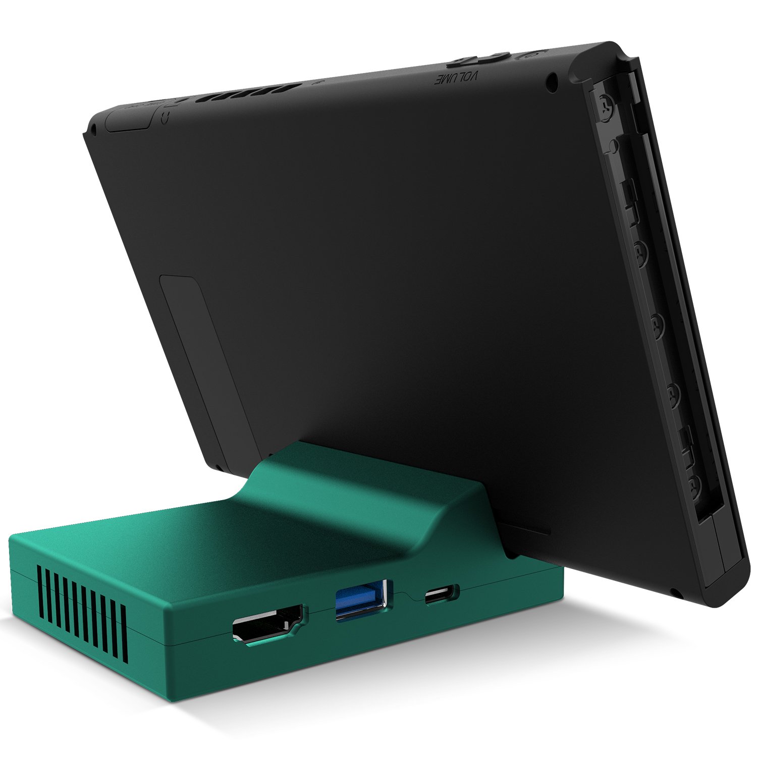 BASSTOP Portable Dock Replacement Case for Nintendo Switch (Only The case, You Have to DIY with The Circuit Board chip from The Original Dock