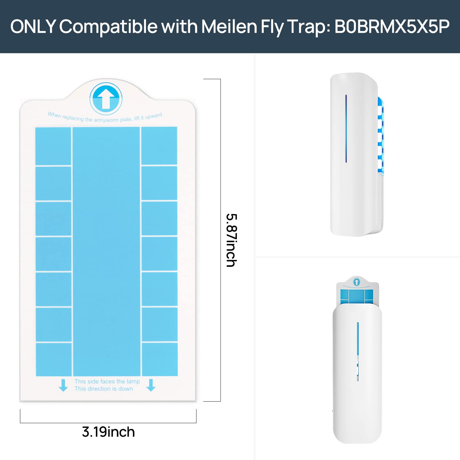 Mosquito Trap, Fly Traps for Indoors, Meilen Bug Zapper Flying Insect Trap Fruit Fly Traps Gnats Killer for Indoor Plants Yards Bedroom House Kitchen