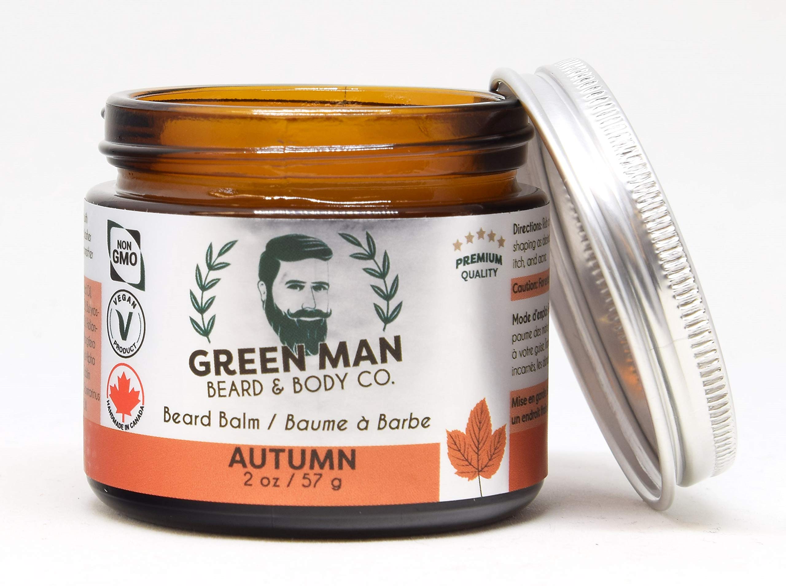 Balm & Leave-In Conditioner | Extremely Smooth | Protect & Grow Your Beard | 100% Natural Plant-Based Non-GMO Zero Fillers | Autumn, Scented with Essential Oils