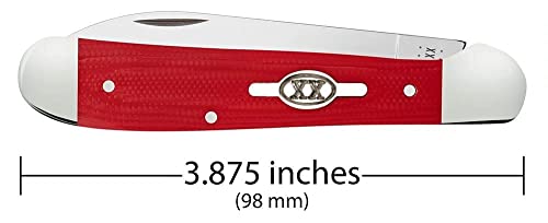 Case Cutlery Case XX 45403 Smooth Red G-10 Handle 2 Blade Copperhead, 10249W SS CA45403 0