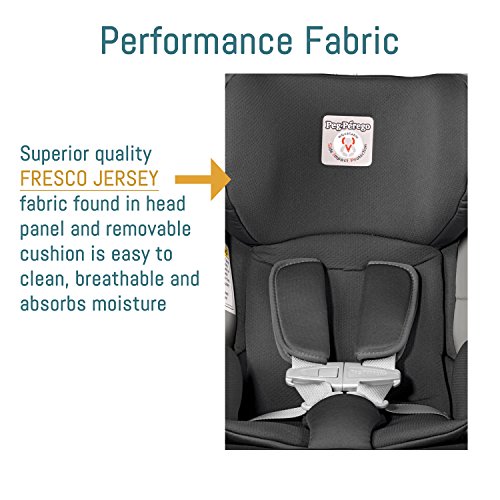 Peg Perego Primo Viaggio Convertible - Reversible Car Seat - Rear Facing for Children 5 to 45 lbs and Forward Facing for Children 22 to 65 lbs - Made in Italy - Licorice (Black)