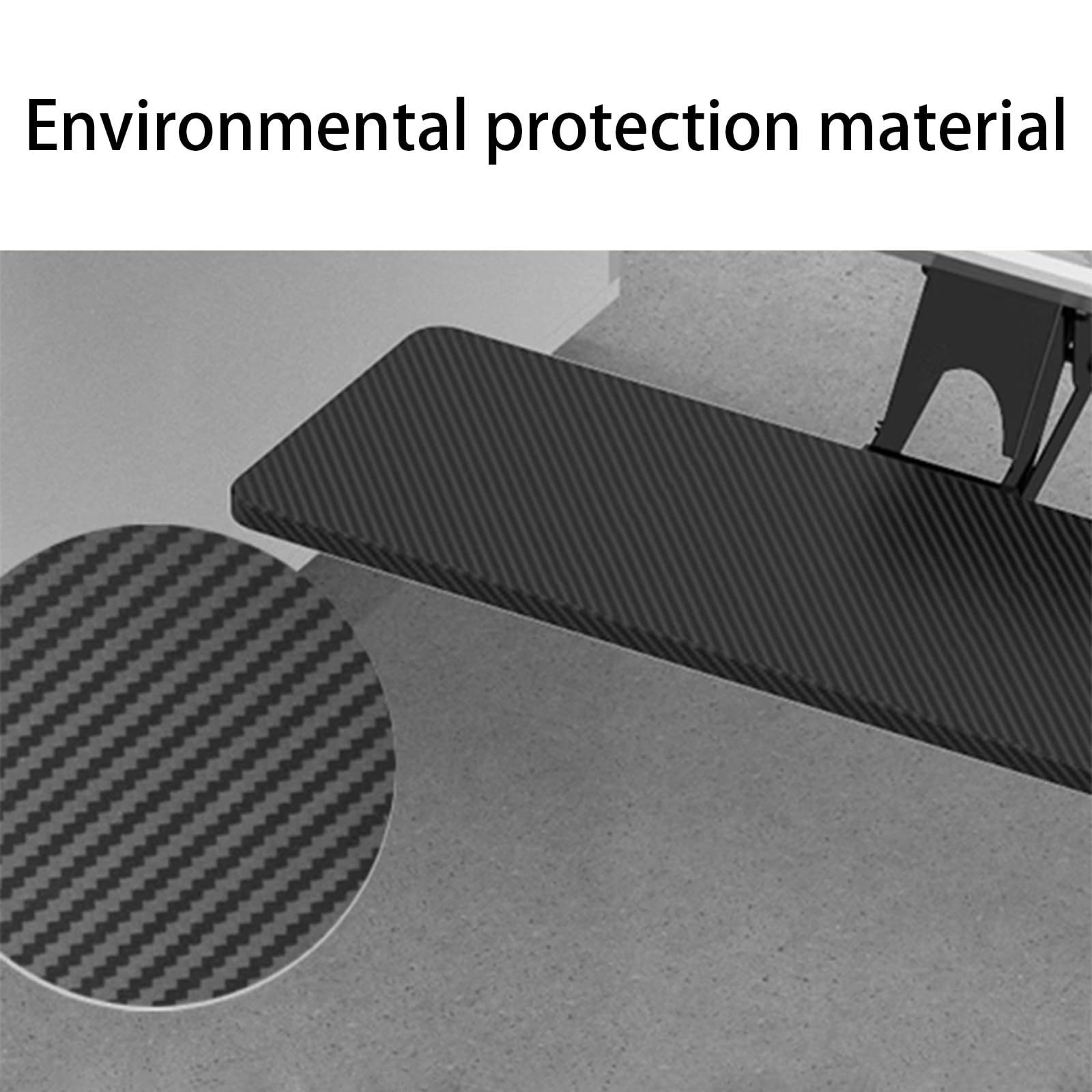 BBAUER Adjustable Keyboard Tray, Under Desk Keyboard Tray, Ergonomic Keyboard Tray, with Wrist Rest Pad, Easy Install Keyboard Stand