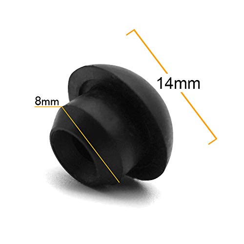 Bottle Jack/ Floor Jack Oil Reservoir Rubber Filler Bung/ Plug, Horizontal Jack Bung for Oil Reservoir Filler Hole, 8mm - 12PCS
