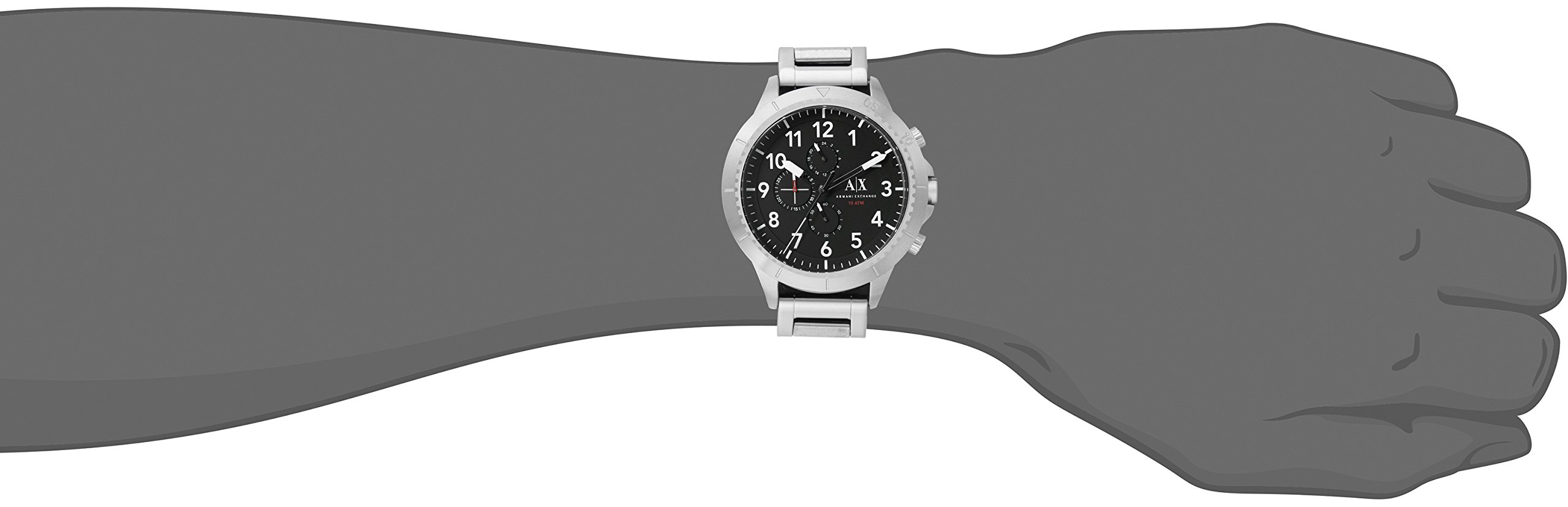 Armani Exchange Men's AX1750 Silver Watch