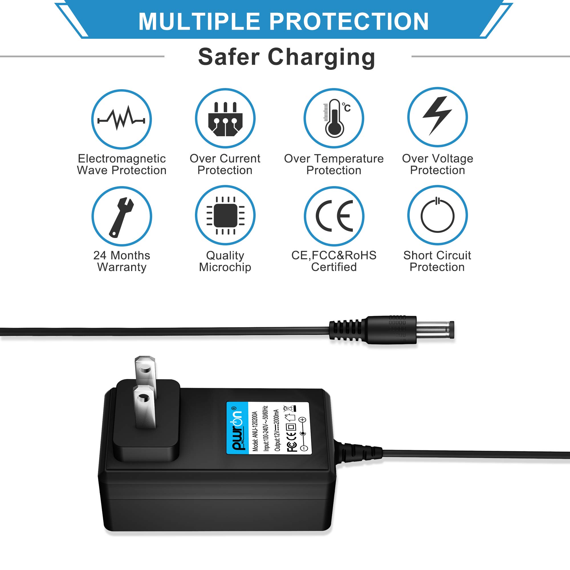 PwrON 12V Ac Dc Adapter Compatible with Bose SoundLink-Mini Bluetooth Speaker (1st Gen ONLY) 359037-1300 371071-0011 PSA10F-120 413295; Bose-SoundDock-XT Speaker 626209-1300 626209-1900 Power Supply