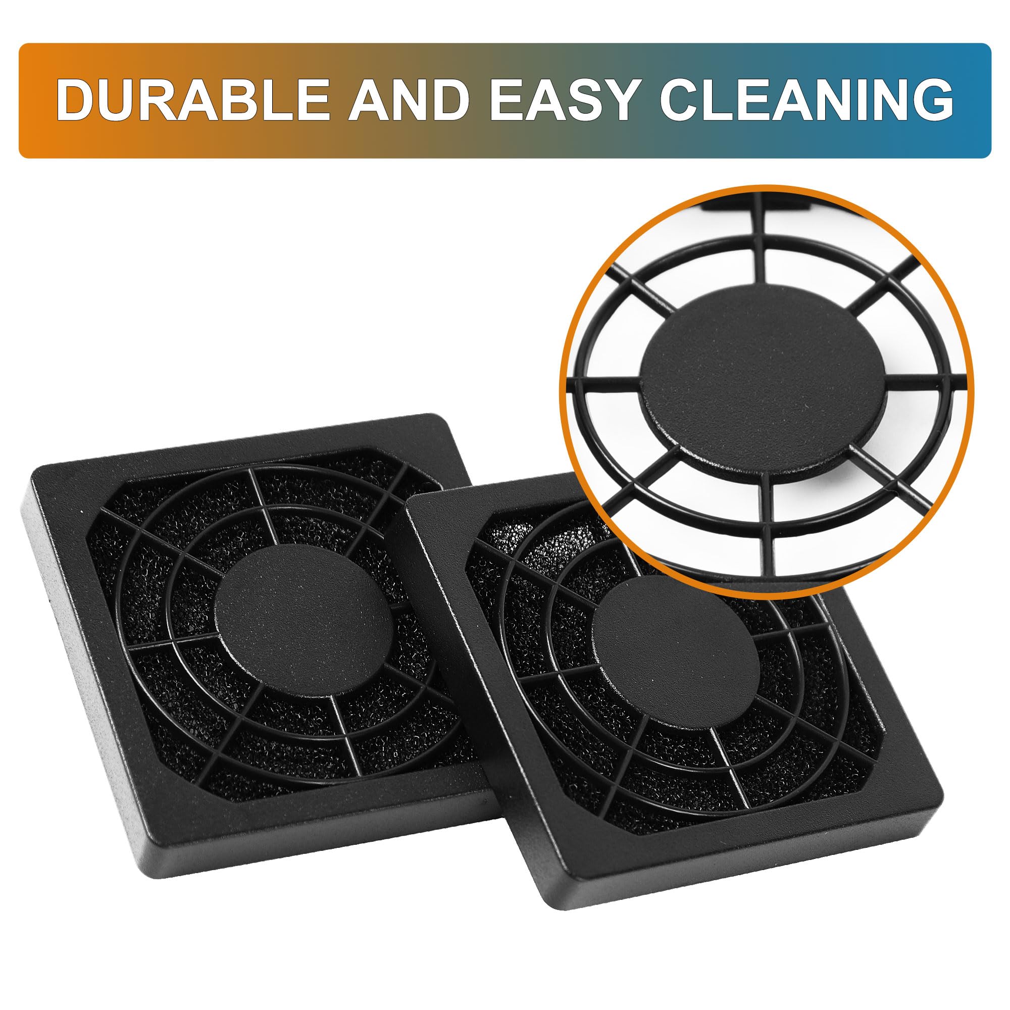 uxcell Computer PC Fan Dust Filter 50mm Case Fan Dust Filter Guard Grill Protector Cover (Pack of 2)